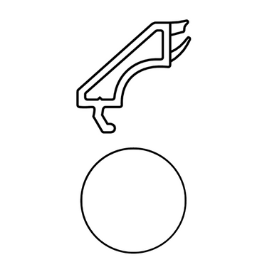 Veka Matrix 70 Flat UPVC Window Glazing Bead - P107168 – WindowBeads.com