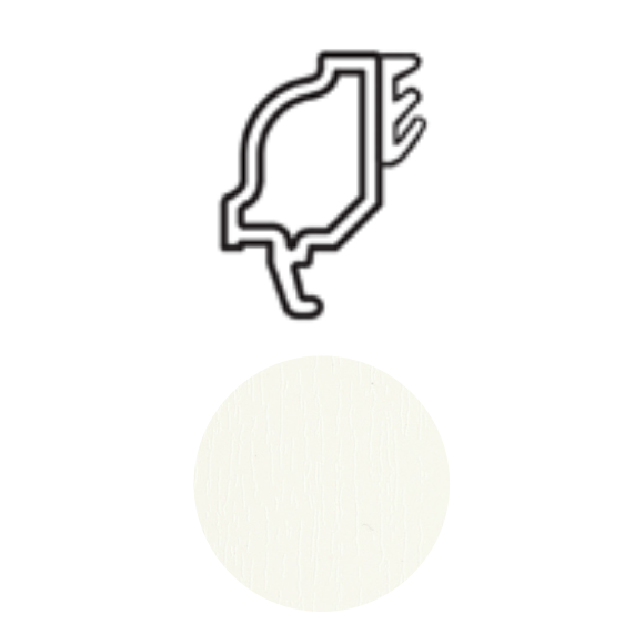 Veka Halo Ovolo UPVC Window Glazing Bead - P10431 White Gasket ...